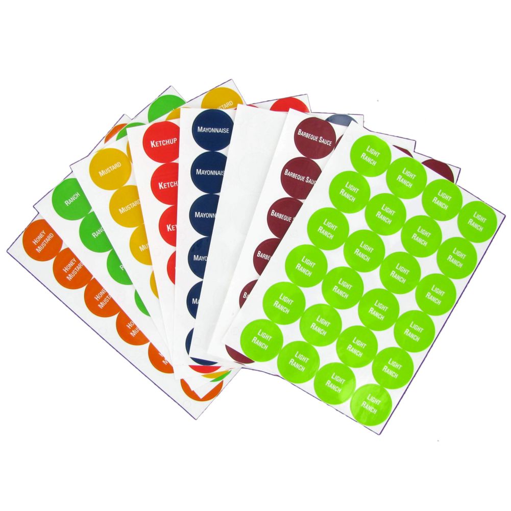 Steak N Shake Fifo Bottle Labels Salad Dressing Kit f/ 16 Sauces ...