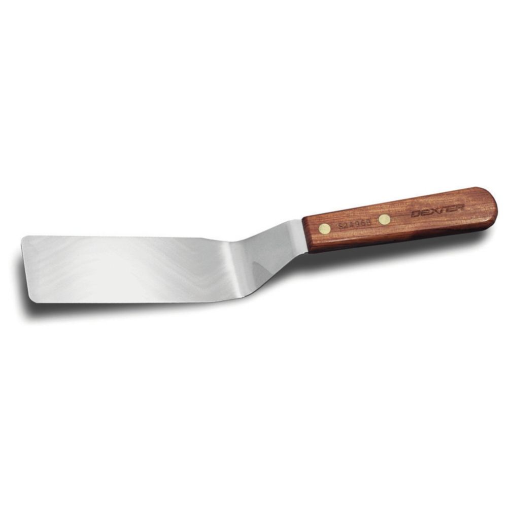Dexter Russell S2496B Wood Handled 6" Off Set Spatula | Wasserstrom