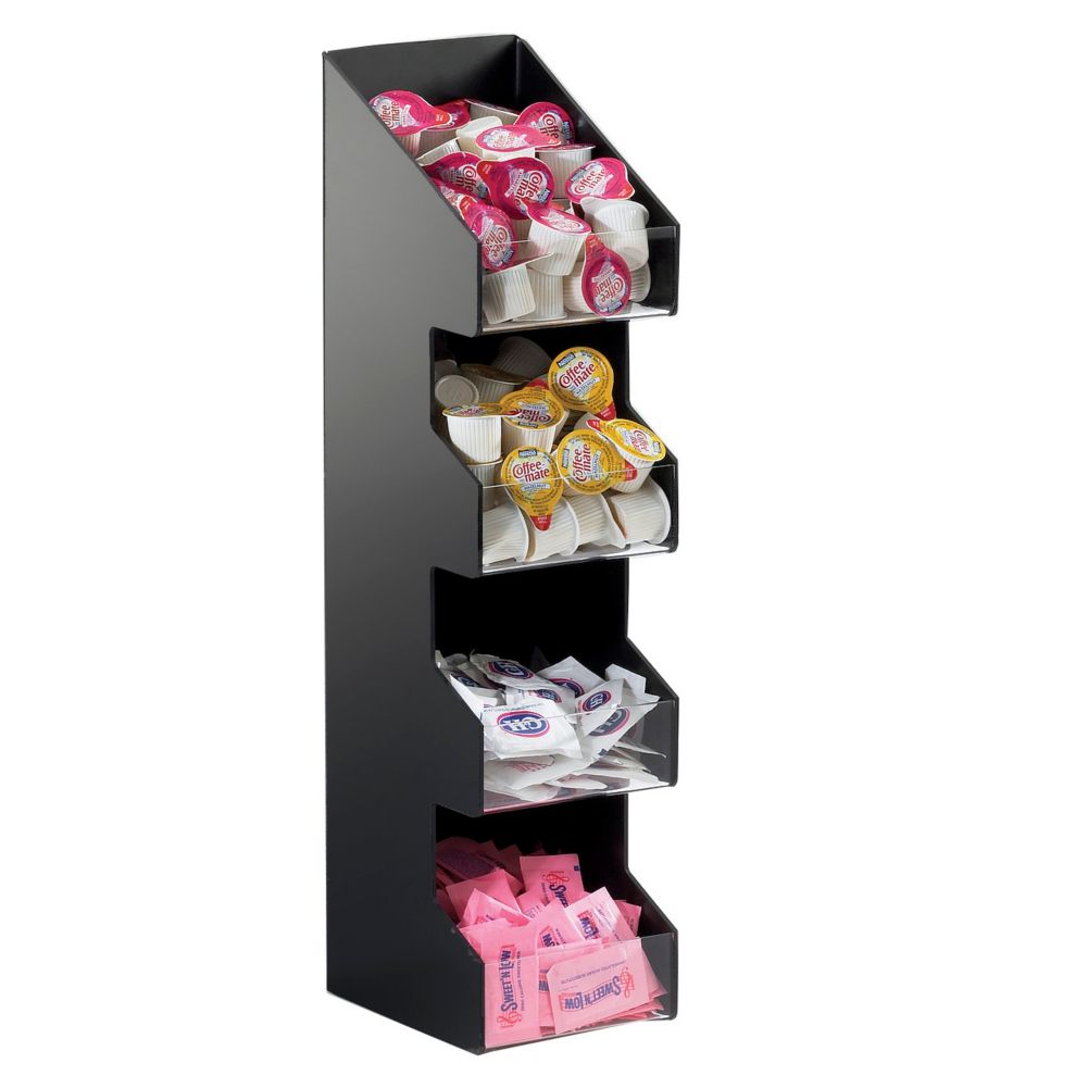 Cal-Mil 1423 Classic 4-Tier Coffee Condiment Display | Wasserstrom