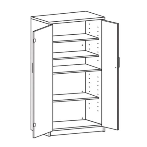 Hon Industries Storage Cabinet with Full-Width Shelves | Wasserstrom