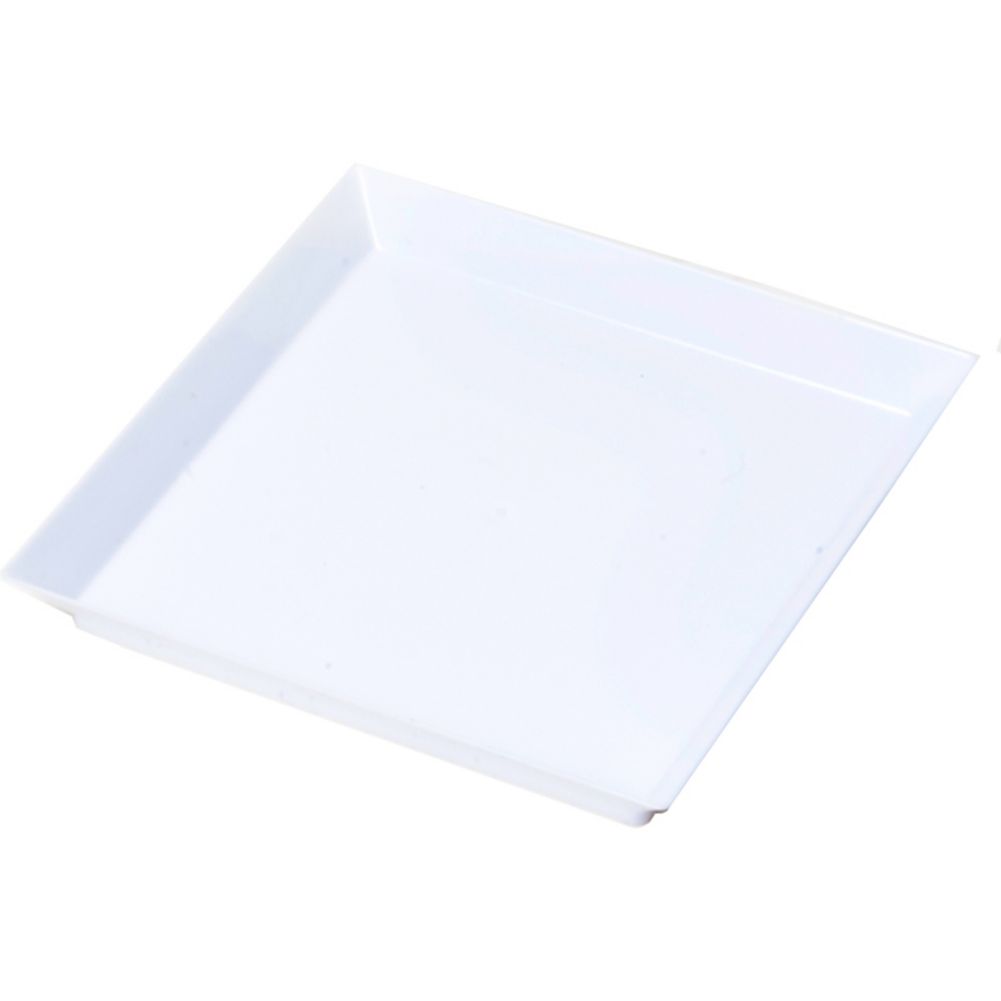 EMI Yoshi® EMI-625-WH Plastic 4-1/2" Square Dish - 200 / CS | Wasserstrom