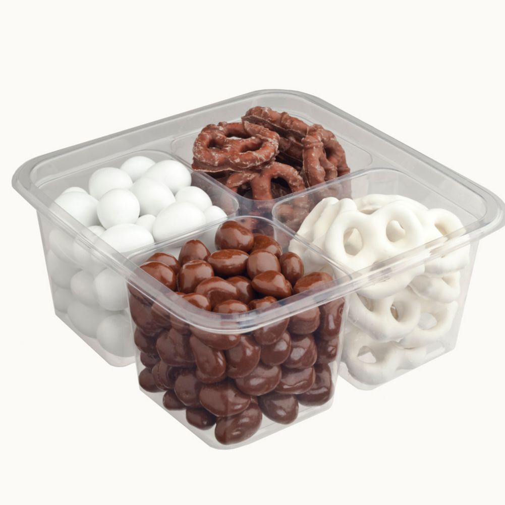 Fabri-Kal® 9509506 Greenware® 4-Cell On-The-Go Box - 300 / CS | Wasserstrom