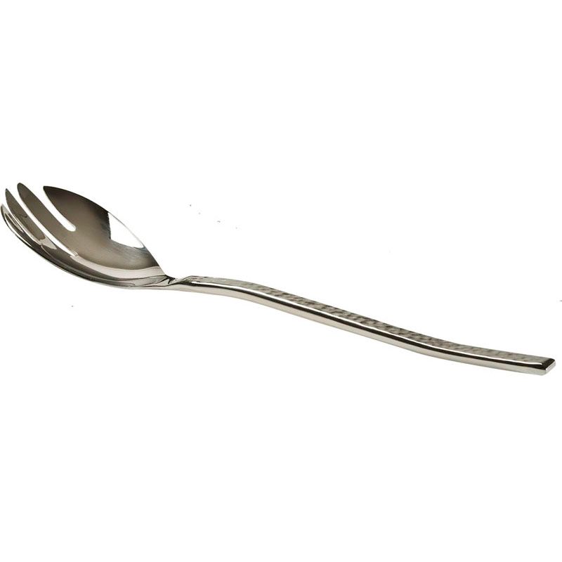Myco Tableware CHA422 Chagall Hammered 10" Serving Fork | Wasserstrom