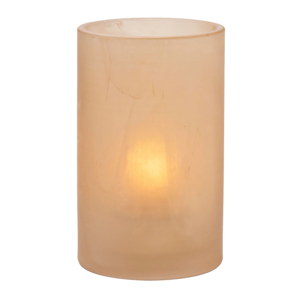 Hollowick 44017SCA Amber Satin Crystal Wysp Cylinder Glass Lamp ...