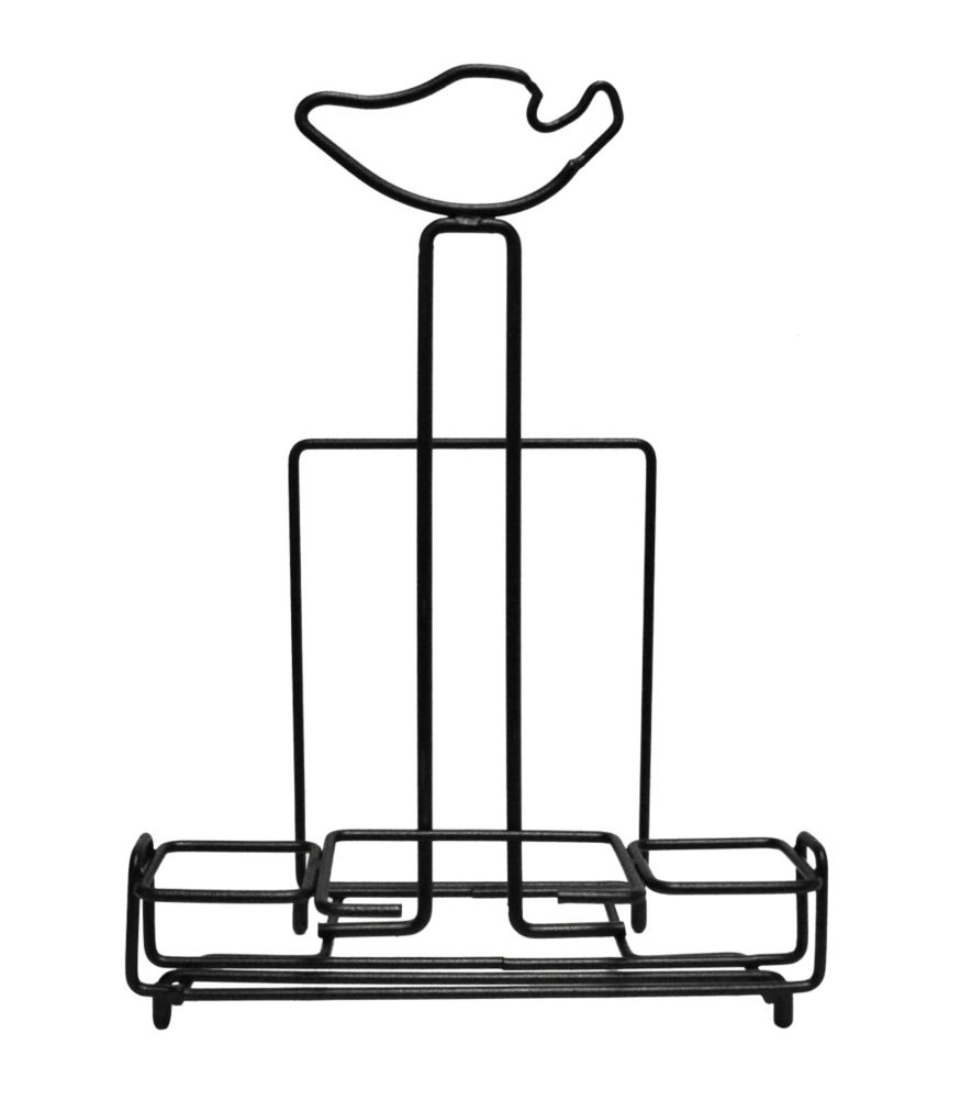 Chili's Black Menu / Condiment Caddy | Wasserstrom