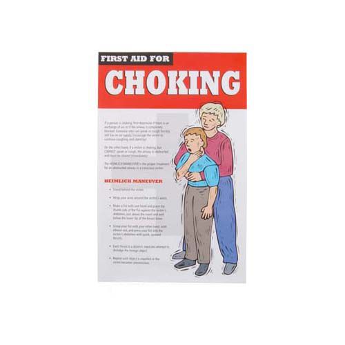 FMP® 142-1519 Heimlich Maneuver Poster | Wasserstrom