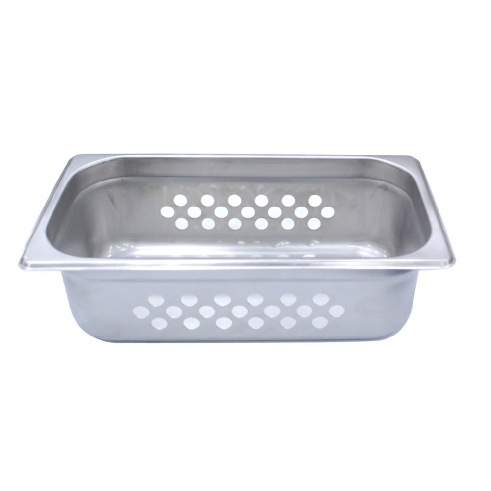 S/S Perforated 1/3 Size x 4" Food Pan | Wasserstrom
