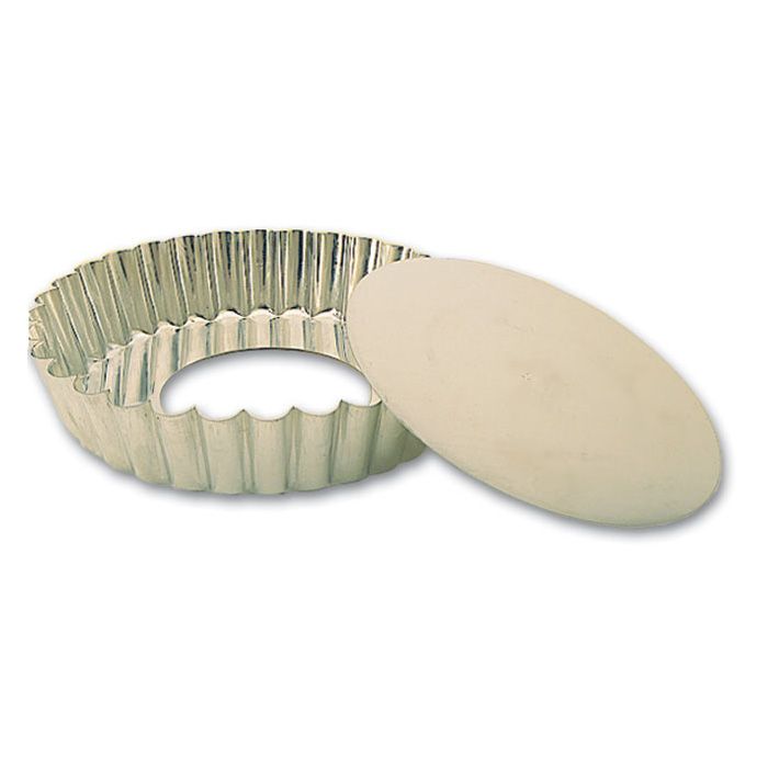 Matfer Bourgeat 340685 Tin 10-1/2" Fluted Cake & Quiche Mold | Wasserstrom