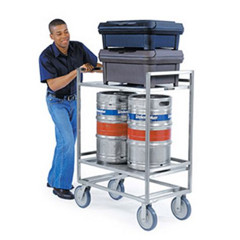 Lakeside® 8840 S/S Frame Utility Cart with Push Handles | Wasserstrom