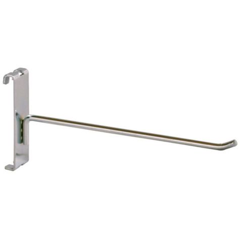 Grand & Benedicts Store 284-GDH8 Chrome 8" Gridwall Peg Hook | Wasserstrom