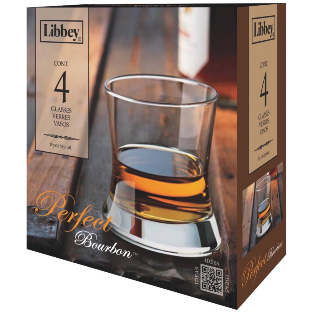 Libbey 56615 4 Piece Perfect Bourbon 8.5 Ounce Glass Set | Wasserstrom