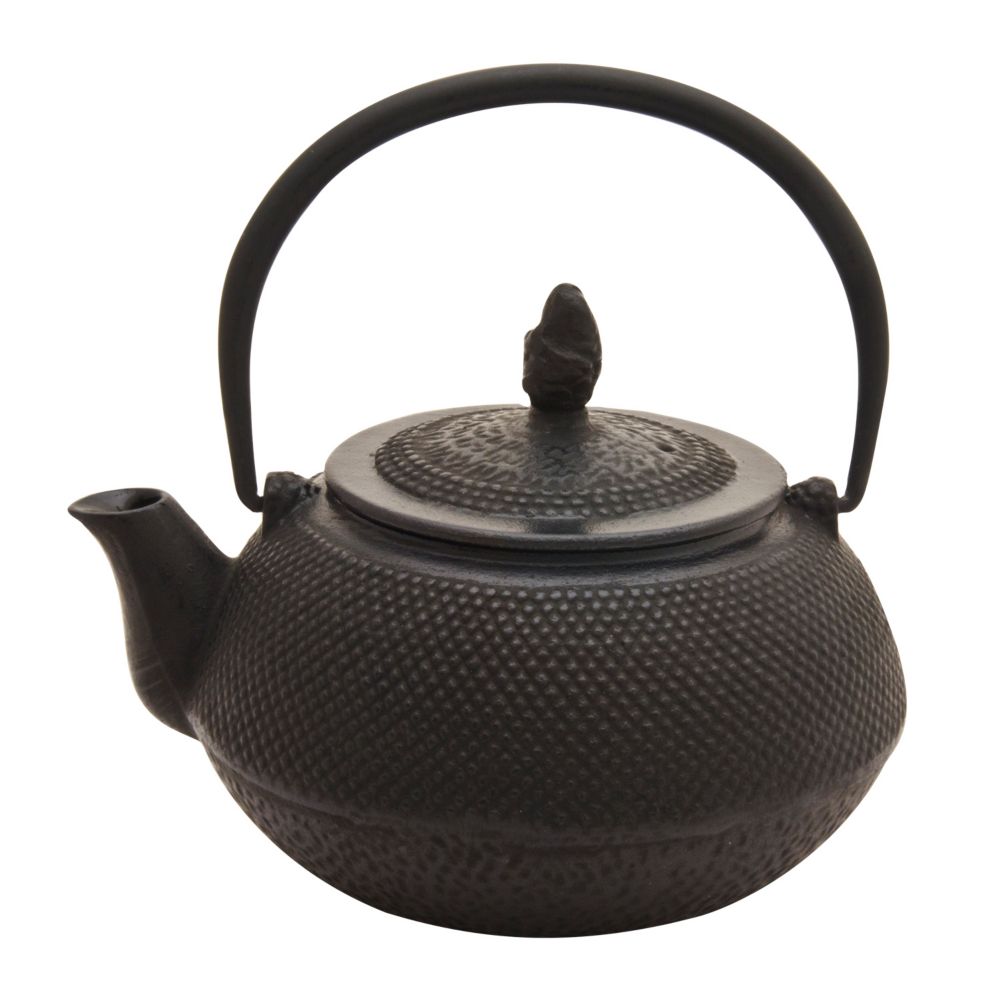 Korin Japanese Trading TPI-TB1/08 Black Arare 24 Oz. Cast Iron Teapot ...