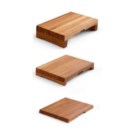 Craster BO_BBTS Oak 15.7 x 9.8 x 3.5" 3-Step Display Riser Set ...