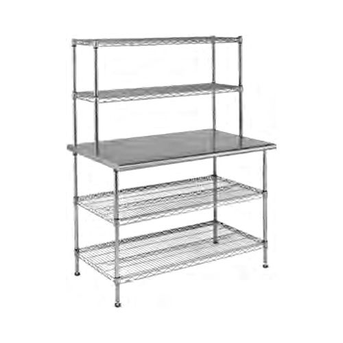 Eagle® T3060EW-2 AdjusTable® S/S 2-Tier Work Table | Omega