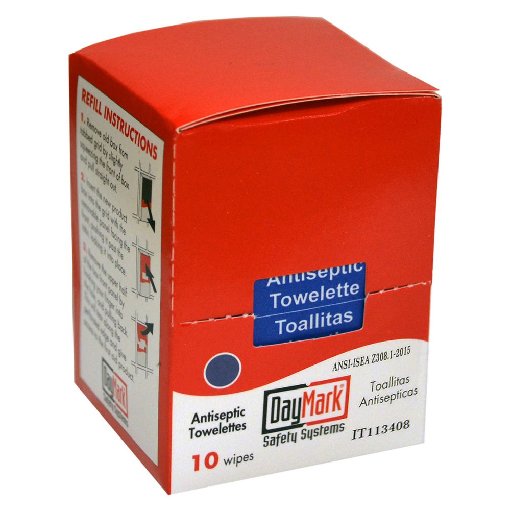 DayMark® 113408 First Aid Antiseptic Cleaning Wipes | Wasserstrom