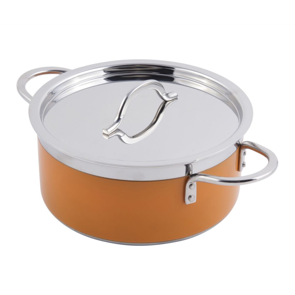 Bon Chef 60299 ORANGE Classic Country French 1.7 Qt. Pot with Cover ...