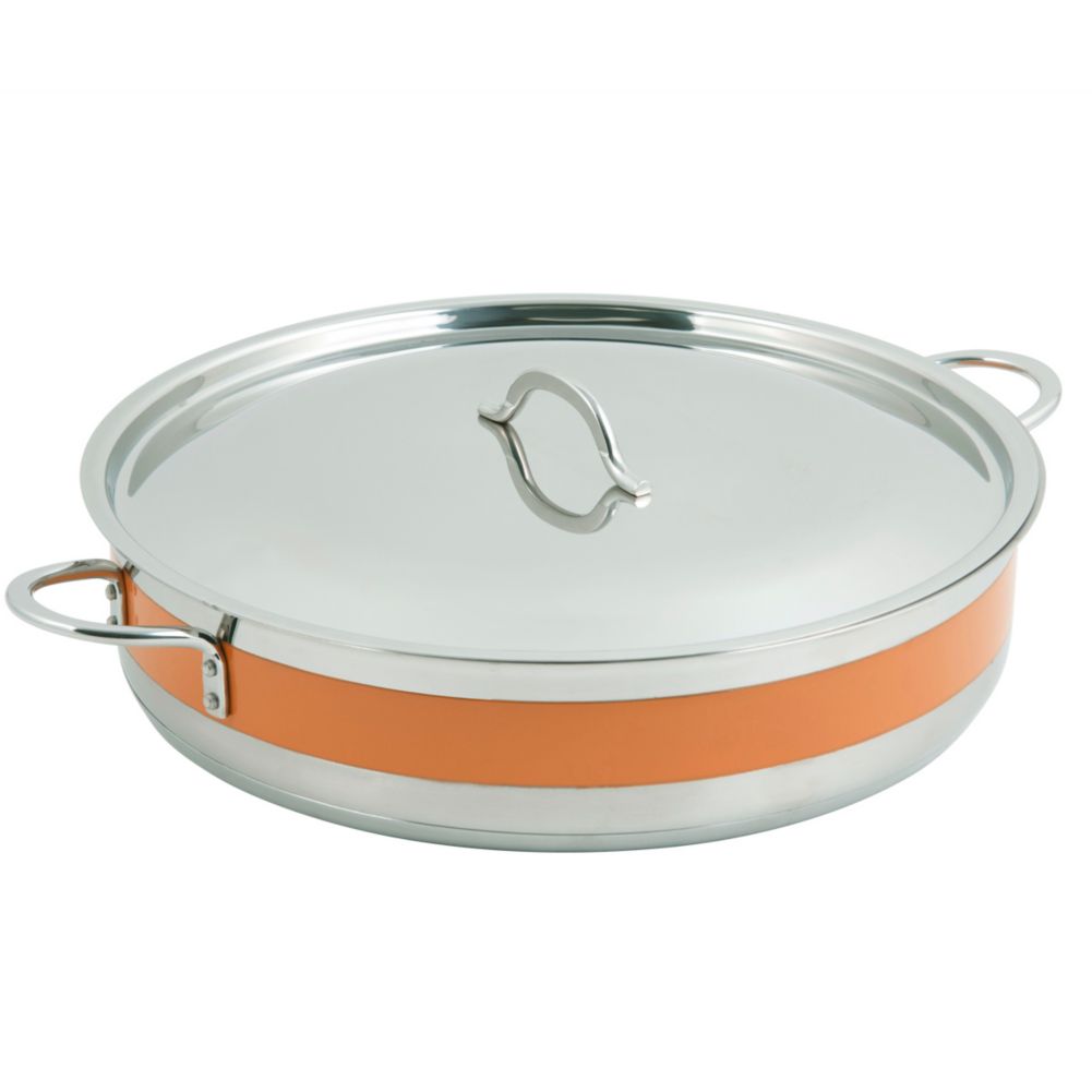 Bon Chef 60032CFORANGE Classic Country French 9 Qt. Pot with Cover ...
