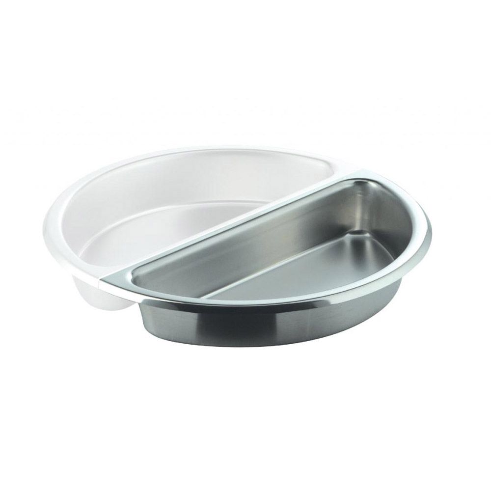 SMART Buffet Ware 1A11221HLF 6.9 Qt. S/S Half Size Round Food Pan ...