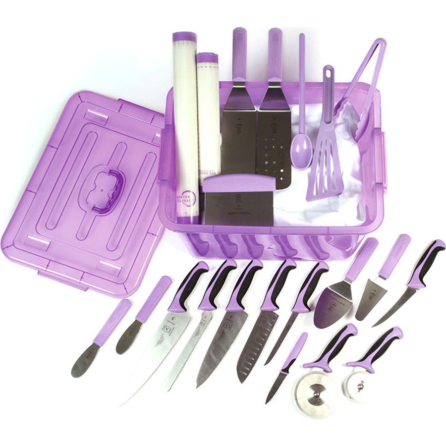Mercer Culinary M33065 Purple Allergen Safety Tote & Tools Kit ...