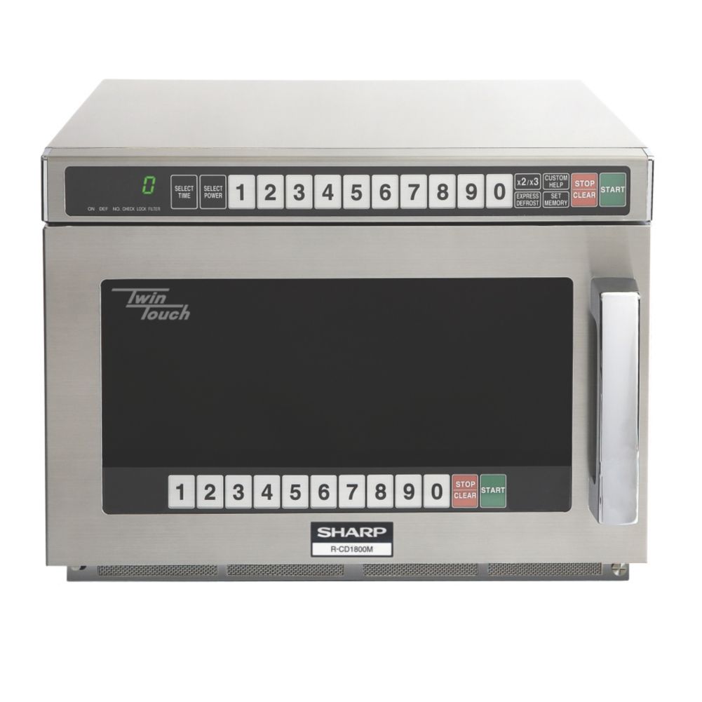 Sharp R-CD1800M TwinTouch™ 1800W Commercial Microwave | Omega