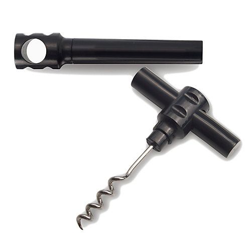 Black Plastic Pocket Corkscrew - 12 / CS | Wasserstrom