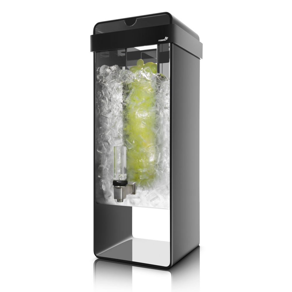 Rosseto LD154 Black 3 Gallon Infusion Beverage Dispenser | Wasserstrom
