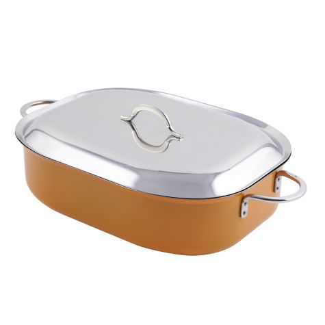 Bon Chef 60004CFCLDORANGE 7 Quart Classic Country French Induction Pot ...