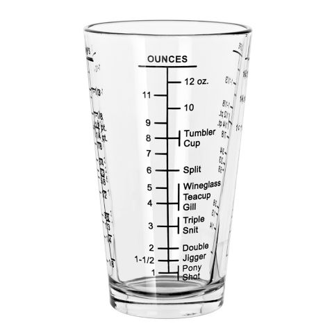 Libbey 1639/1918M 16 Oz. Graduated Measuring Glass - 8 / CS | Wasserstrom