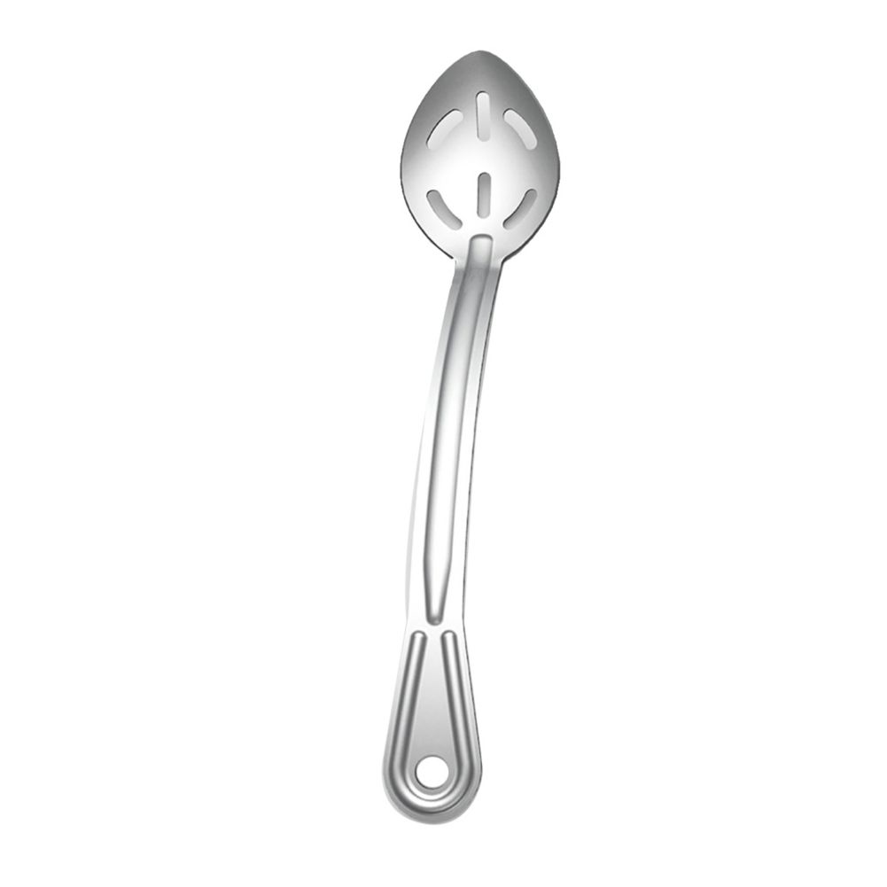 Browne Foodservice 4767 Renaissance Slotted 13" Curved Serving Spoon ...