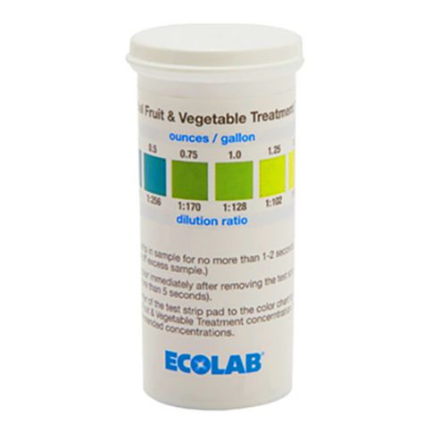Ecolab 20314-01-11 Fruit and Vegetable Treatment Test Strip - 100 / PK ...