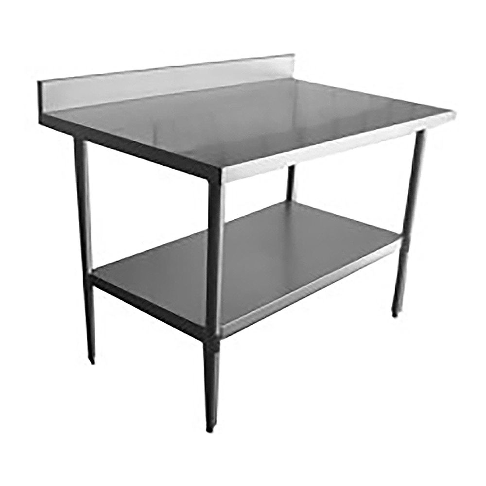 Darling Food Service 30 x 60" Work Table w/ Backsplash | Wasserstrom