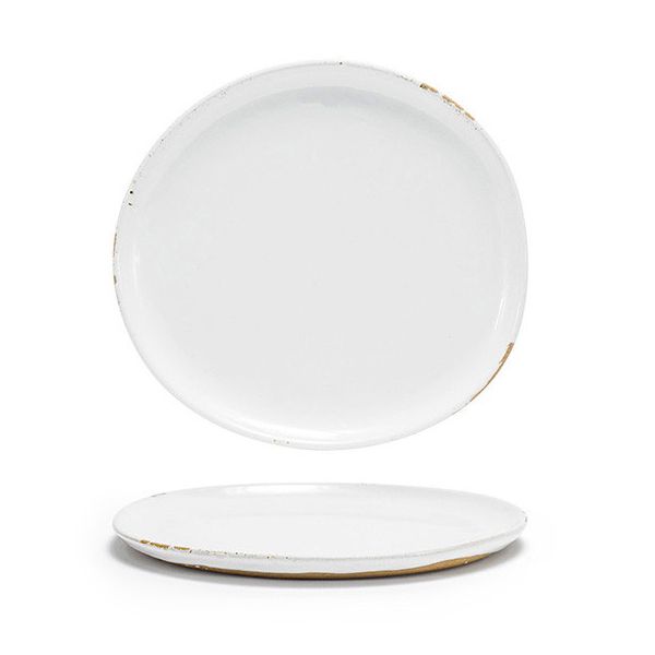 FOH DDP069WHP22 Artefact White 9" Round Plate - 6 / CS | Wasserstrom