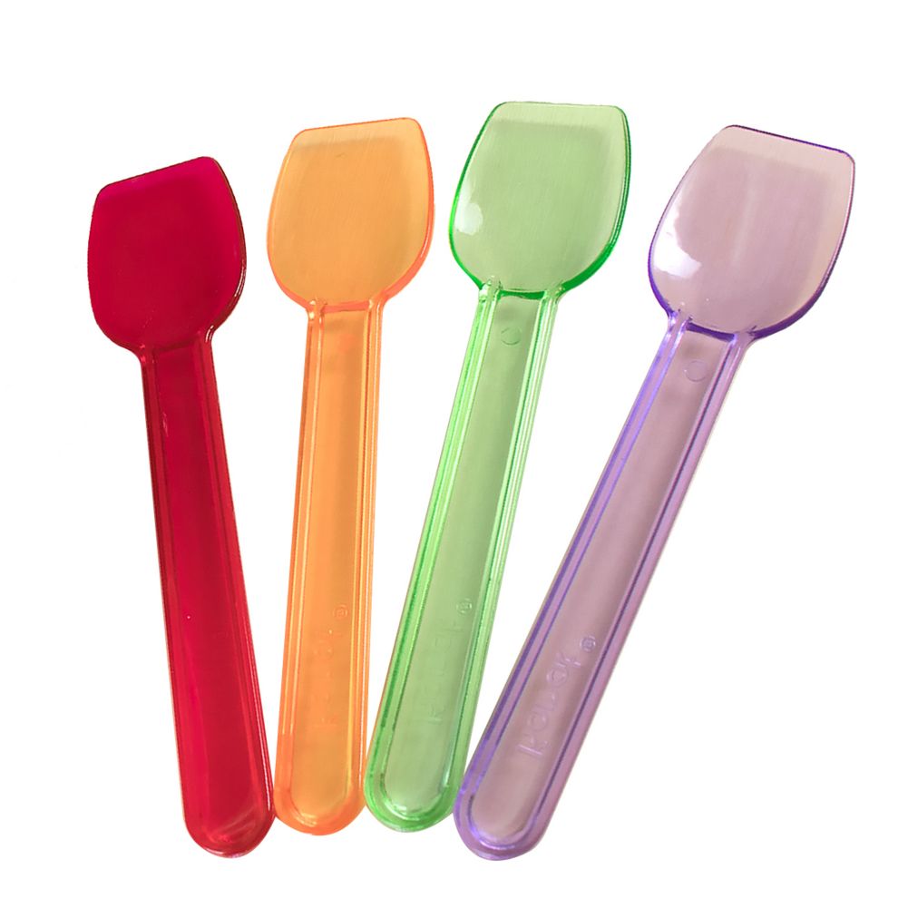 Karat B7022400 Multi-Color 3.7" Gelato Spoon - 2000 / CS | Wasserstrom