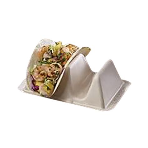 Sabert 47070020 Natural Pulp Divided Taco Tray Insert - 300 / CS ...
