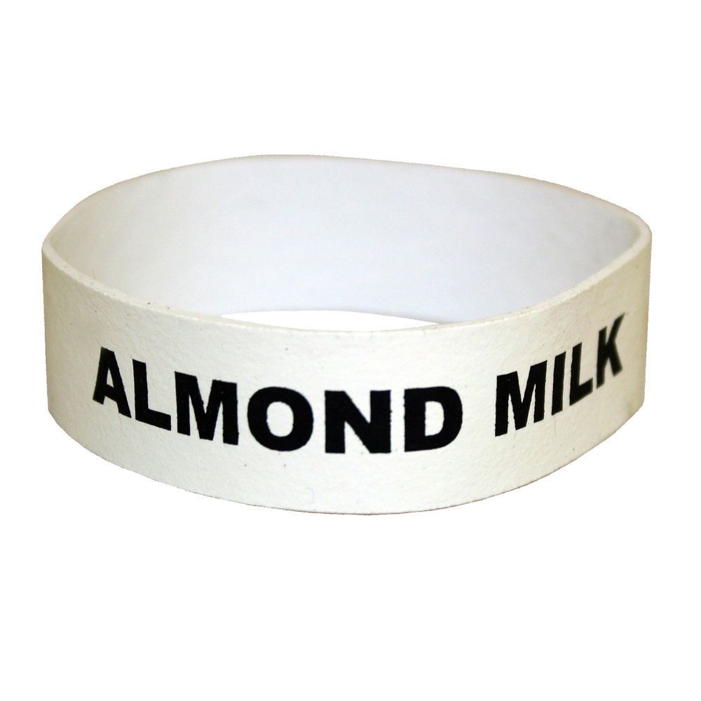 Service Ideas FBALMONDMILK Almond Milk Label for 4" Carafe - 6 / PK ...