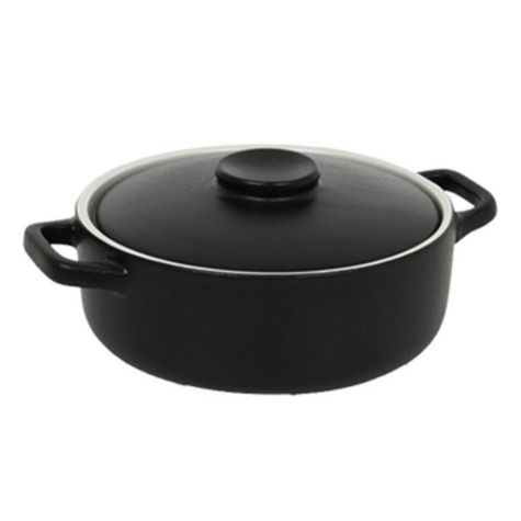 FOH DBO132BKC21 Kiln Black Ovenware 21 Ounce Dish - 4 / CS | Wasserstrom