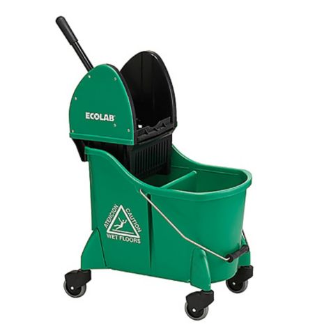 Ecolab 92224082 Green Dual Cavity Mop Bucket | Wasserstrom