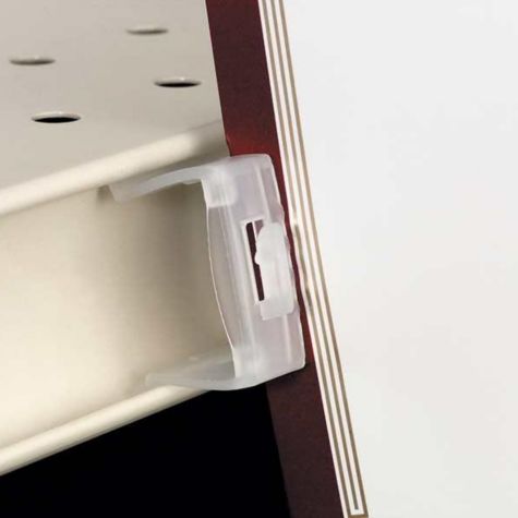 Siffron 0507475901 Wht Double Duty Shelf Channel Sign Holder - 50 / BG ...