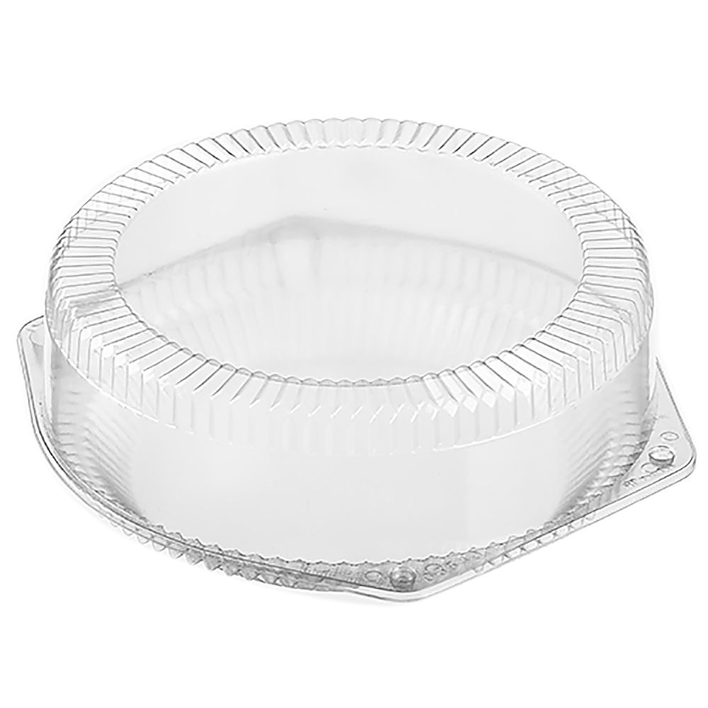 Par-Pak 03340 Clear Hinged 10" Pie Container - 200 / CS | Wasserstrom