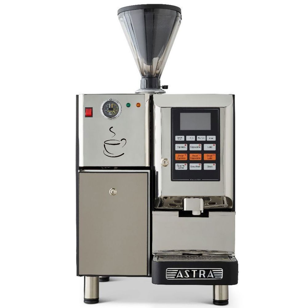 Astra SM-222 220V Double Hopper Espresso Machine with Refrigerator ...