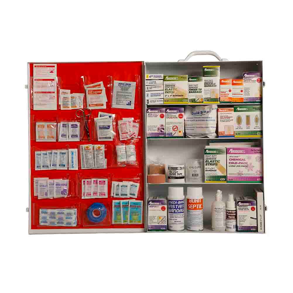 Afassco 251 Wall Mount 4-Shelf First Aid Cabinet | Wasserstrom