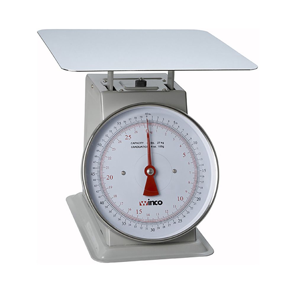 Winco SCAL-960 60 Lb Receiving Scale with 9" Dial | Wasserstrom