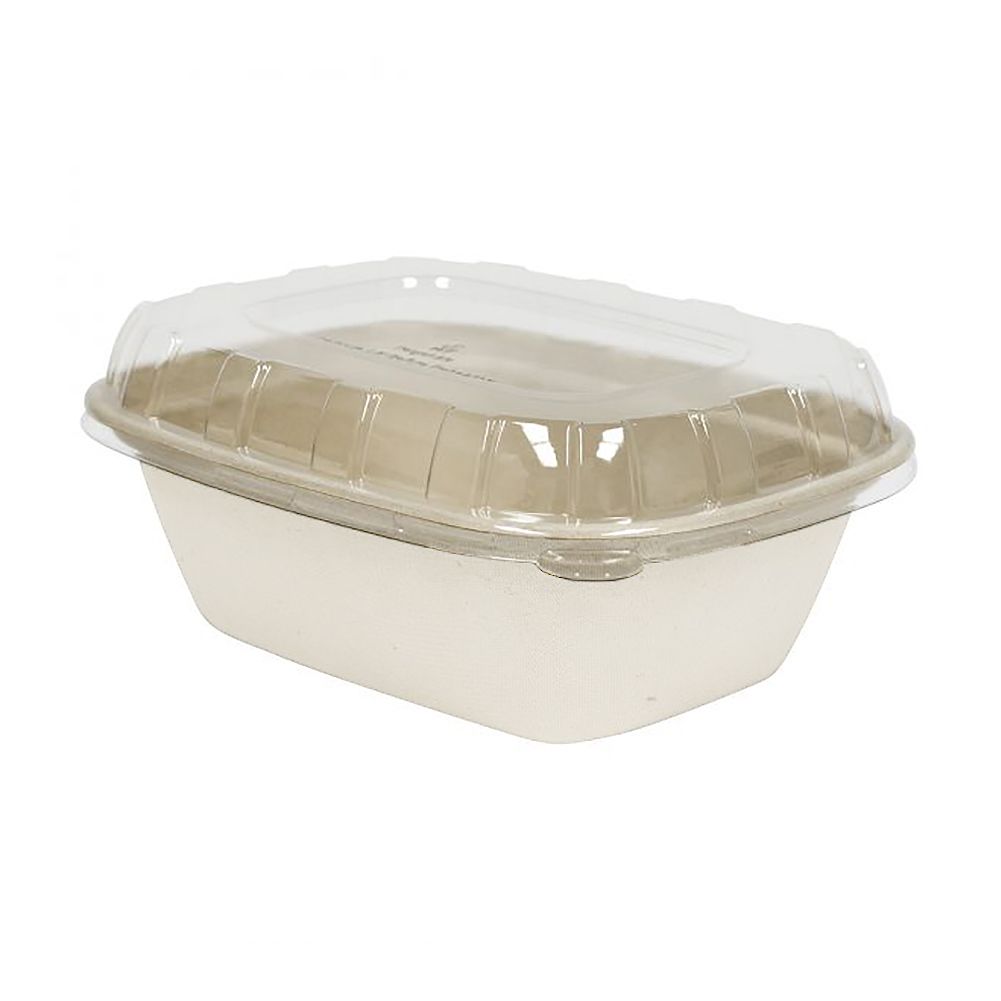 Inno-Pak 346482732 Dome Lid for 32 or 48 Oz Rectangle Bowl - 200 / CS | Wasserstrom