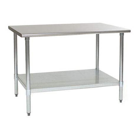 Eagle Foodservice Equip T3048B-1X Stainless Steel 48" x 30" Work Table ...
