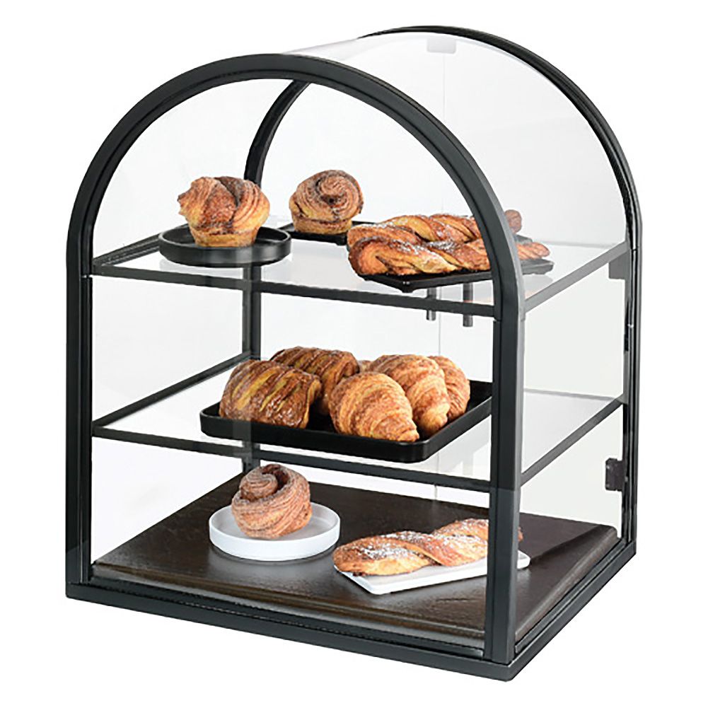 Cal-Mil 22410-112 Heritage Arched 3 Shelf Display Case | Wasserstrom