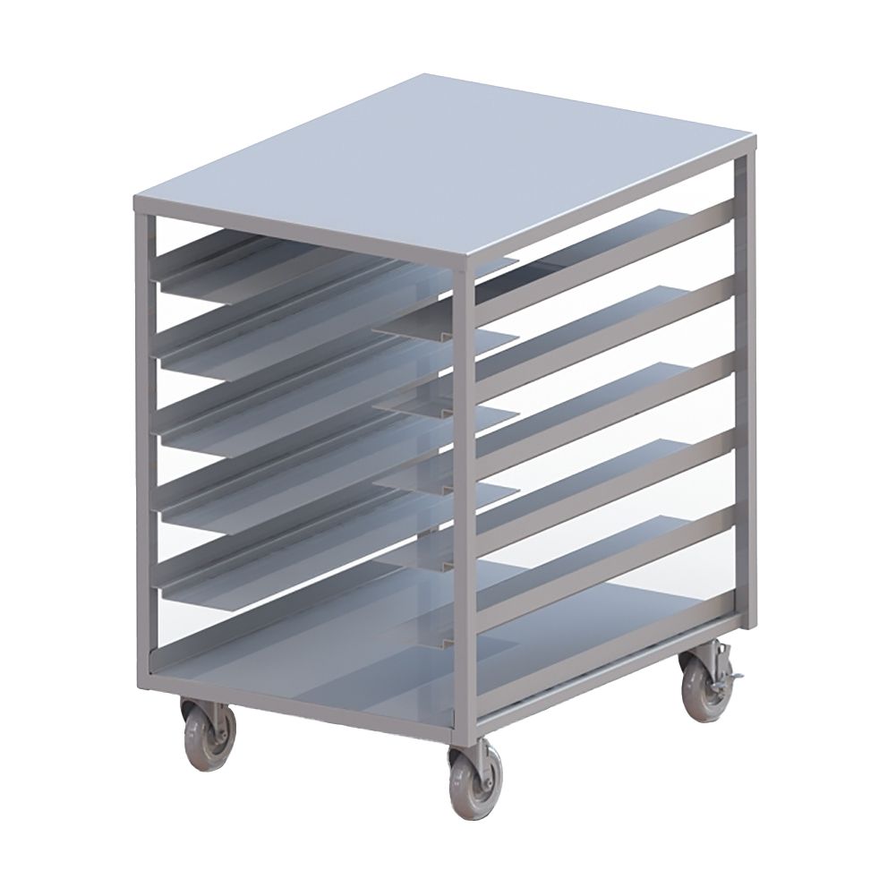 Carlisle DXPDHOR12UP 12-Capacity Open Style Room Service Cart | Wasserstrom