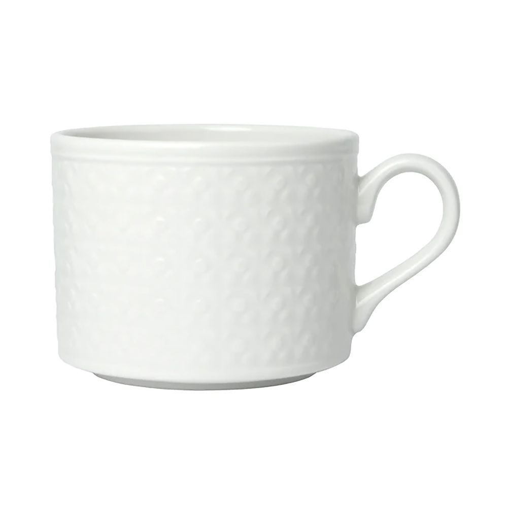 Steelite 1403X0131 White Bead Accent 8 Ounce Coffee Cup - 12 / CS ...