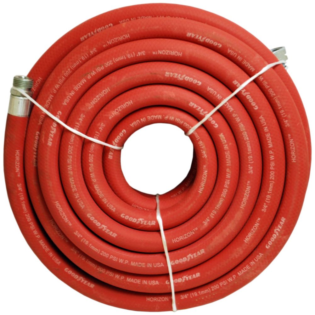 Notrax 106-098 Red Heavy Duty 50' Hot Water Hose | Wasserstrom