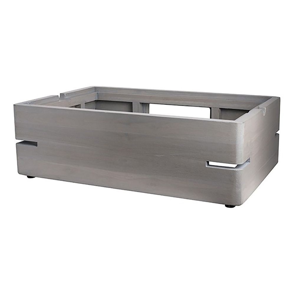 D.W. Haber DWFB20127WDGW Grey Fusion Wood Buffet Riser | Wasserstrom