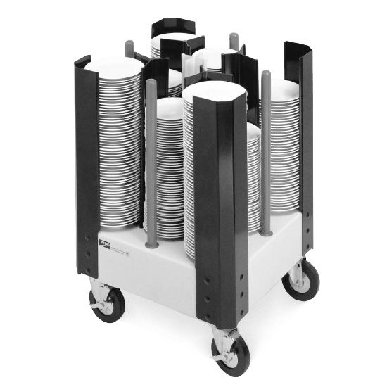 Metro® Adjustable 12-Column Poker Chip Dish Dolly w/ 4 Partitions ...